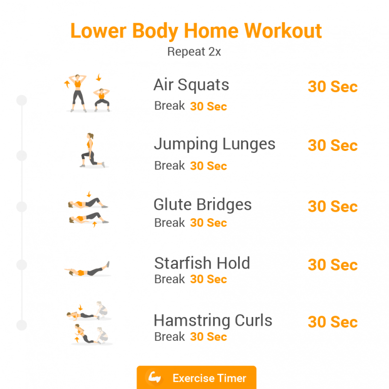 Lower-Body-Home-Workout - Exercise Timer